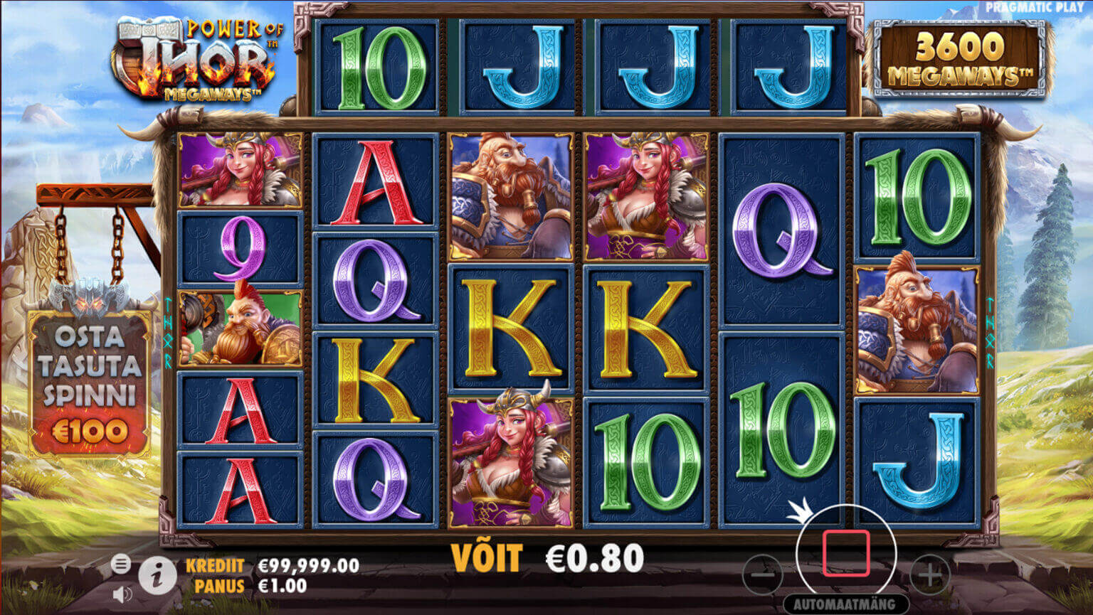 Power of Thor Megaways (Pragmatic Play) sloti arvustus